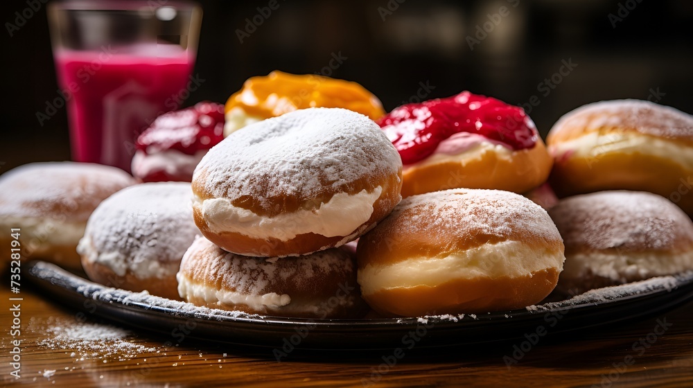A Taste of Tradition: Richly Colored Paczki Assortment Celebrates ...