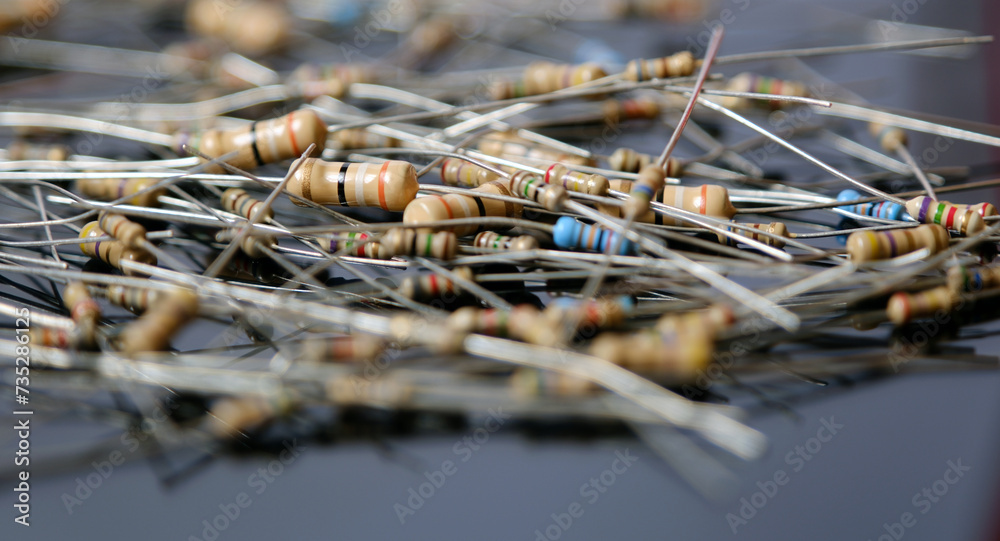 Electrical resistors, passive electric circuit element. Electronic ...
