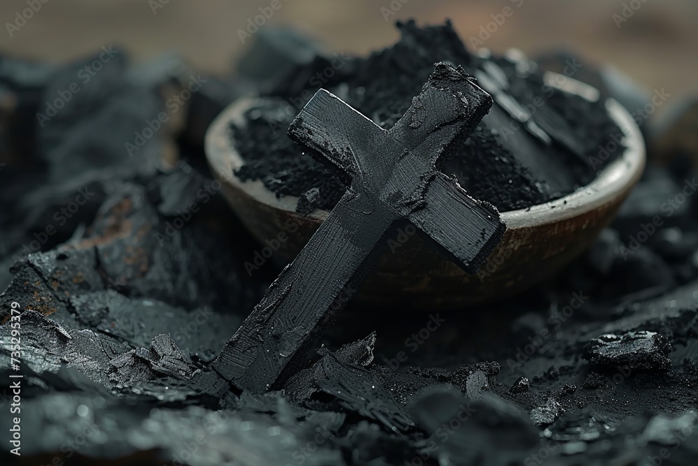 Capture the essence of Ash Wednesday with a visual representation ...