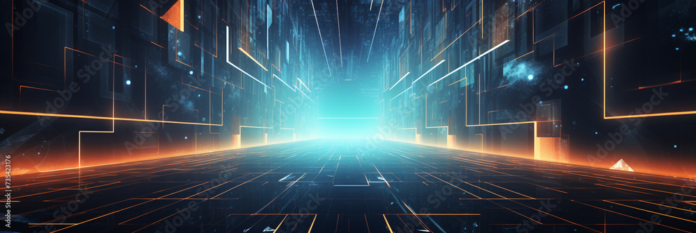 Technical background abstraction UI UX modern trendy design. Place for ...