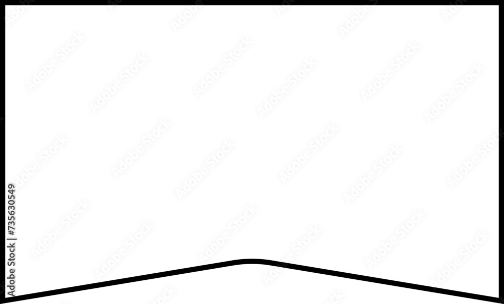 Border shape in outline style editable stock for website design. Vector ...