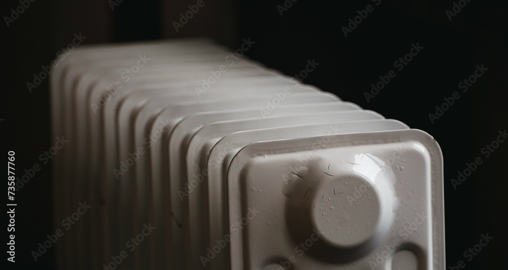 The fine lines of a radiator heater that can be used as patterns or ...