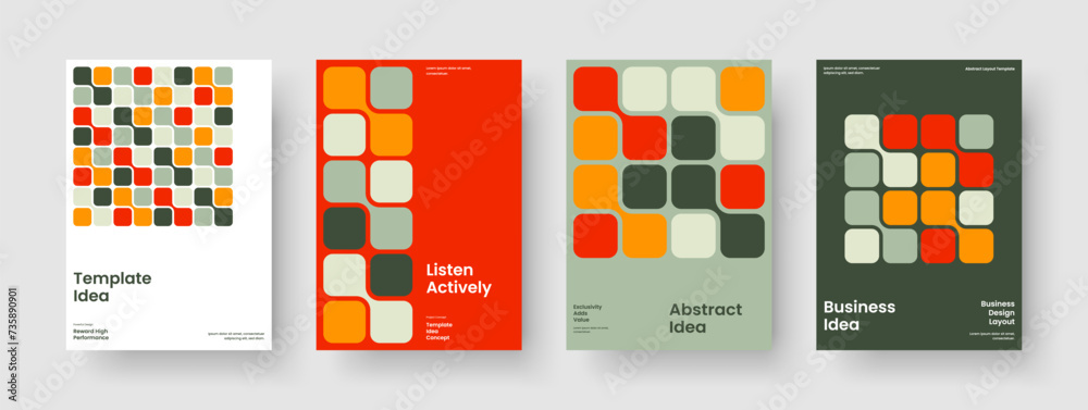 Abstract Book Cover Design. Isolated Poster Layout. Modern Banner ...