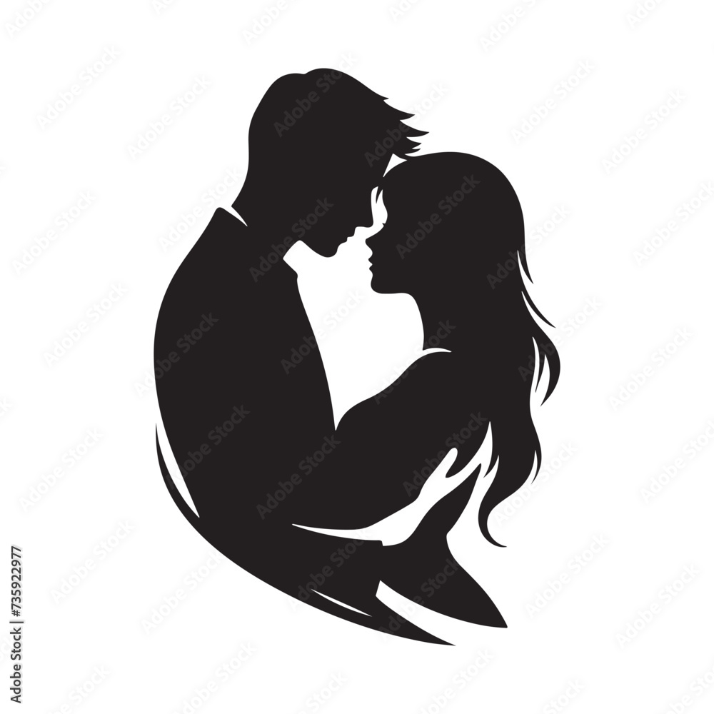 Minimalist Couple Silhouettes Capturing Embarrassing yet Endearing ...