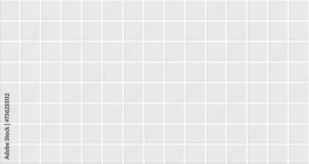 White ceramic tiles texture abstract background vector illustration ...