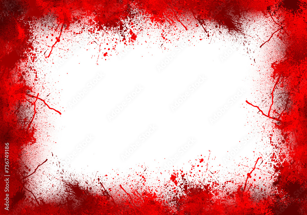 transparent red blood splatter horror border Stock Illustration | Adobe ...