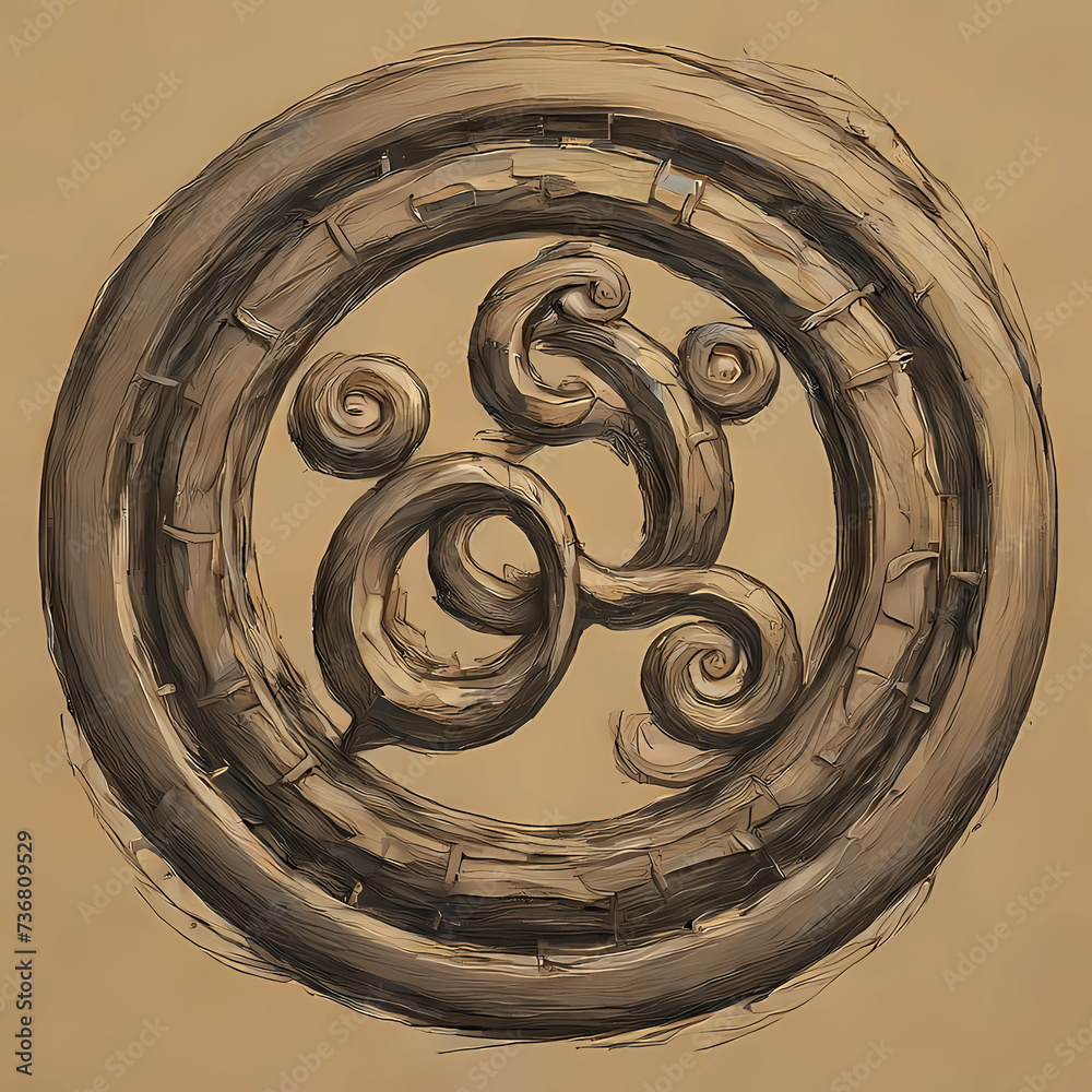 Celtic symbol, Triskelion, an ancient symbol representing spiruality ...