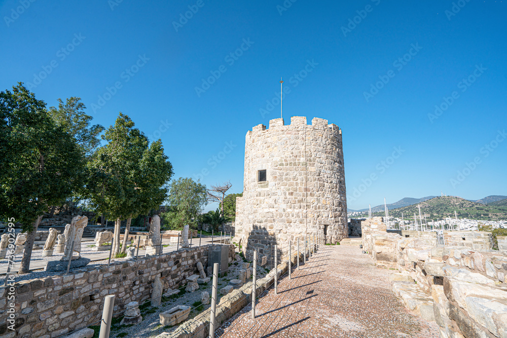 The amazing views of walls and towers of The Bodrum Museum of ...