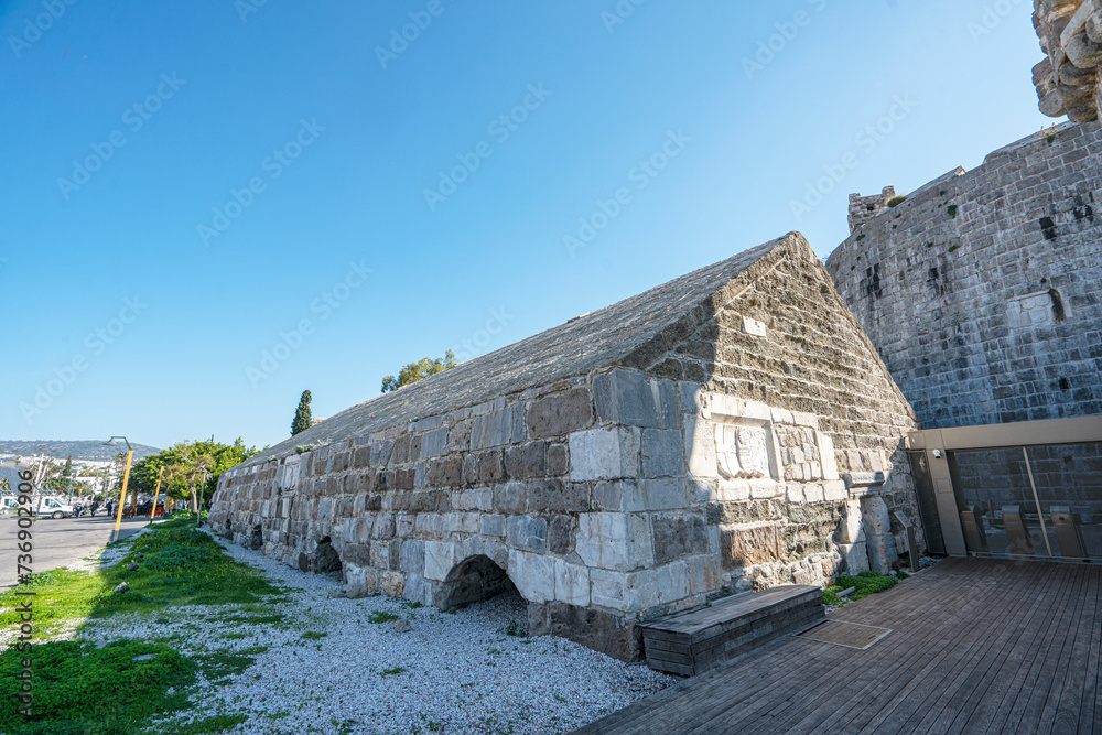 The amazing views of walls and towers of The Bodrum Museum of ...