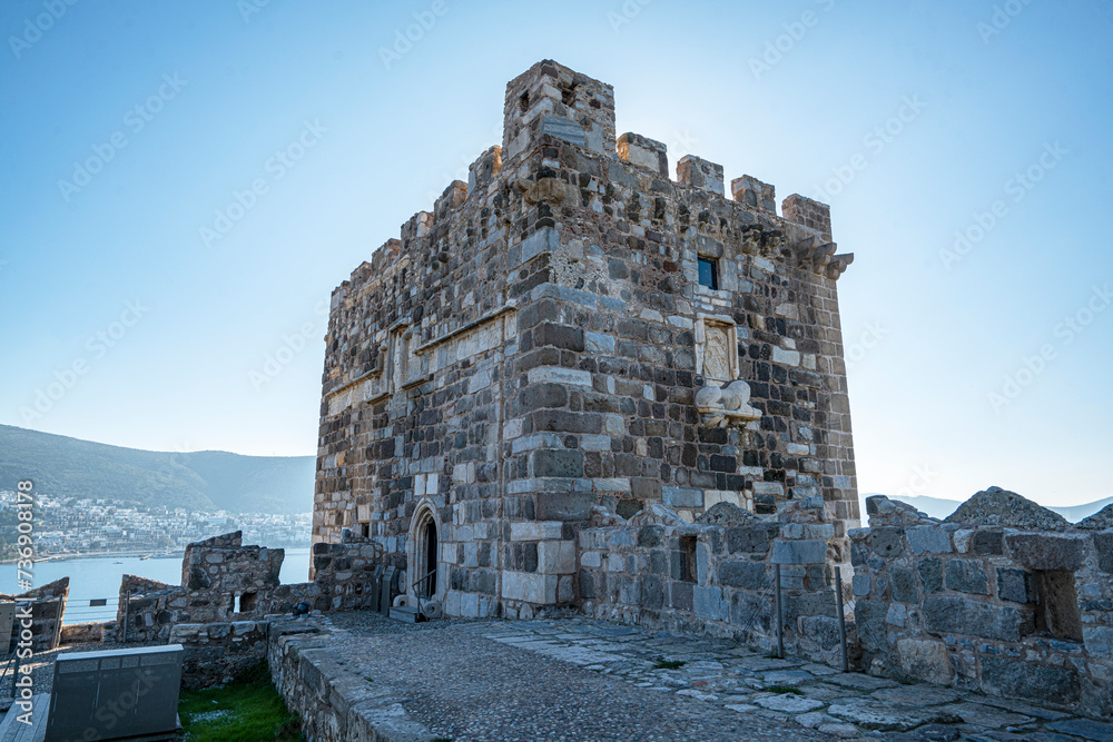 The amazing views of walls and towers of The Bodrum Museum of ...