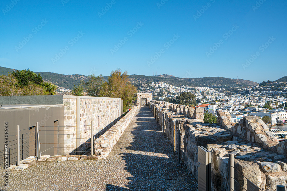 The amazing views of walls and towers of The Bodrum Museum of ...