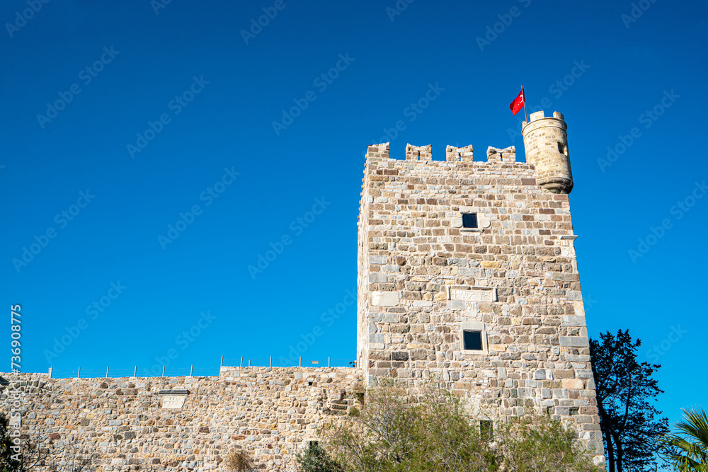 The amazing views of walls and towers of The Bodrum Museum of ...