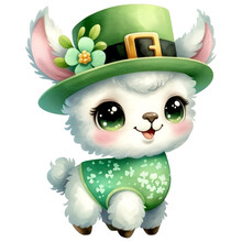 St. Patrick's Day Llama Free Stock Photo - Public Domain Pictures