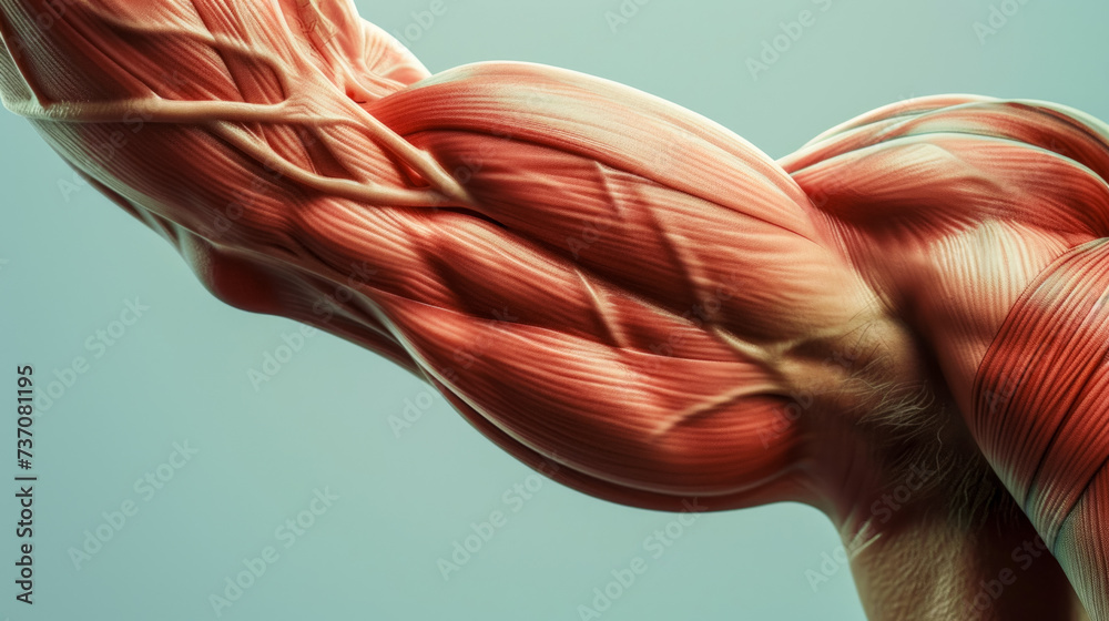 Stock-Illustration „Anatomical hyper-realistic photograph of the arm ...