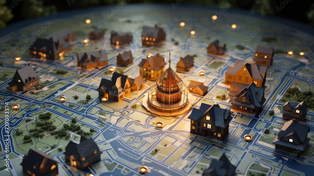 the importance of location in a property strategy with an image ...