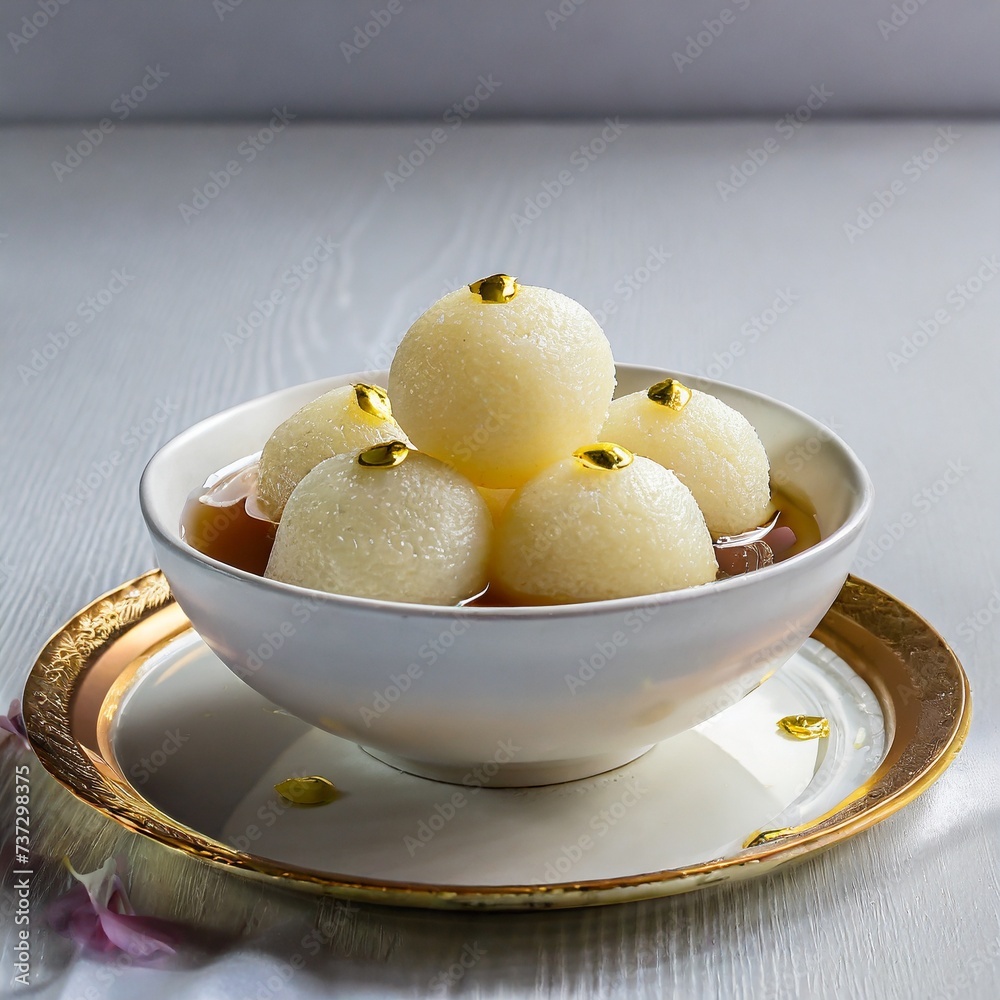 Spongy Rasgulla Stock Photo | Adobe Stock