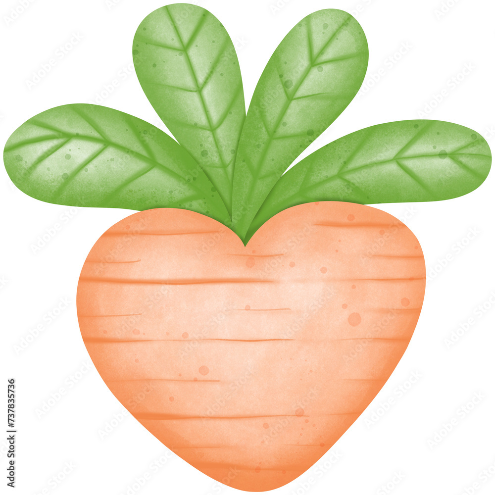 Heart shaped carrot Clipart, carrot Clipart, Easter Clipart. Download ...