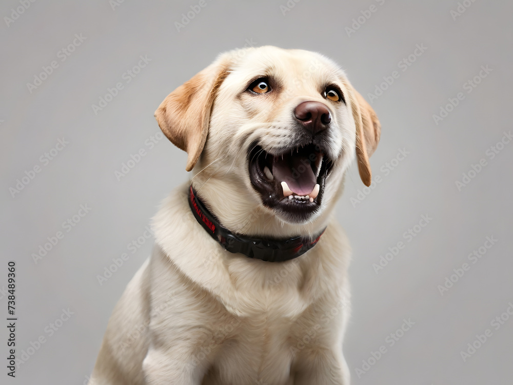 "Ferocious Labrador: Capturing Aggressive Mood" "Temperamental Labrador ...