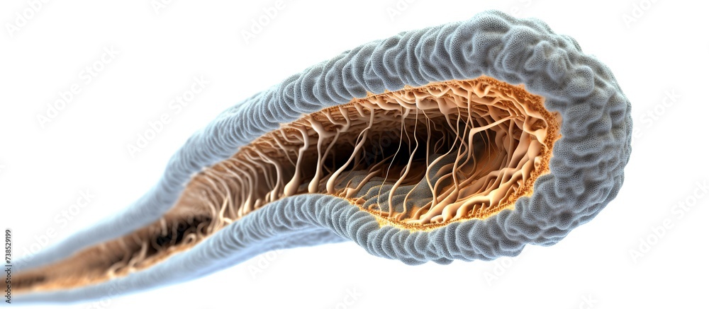 The anatomical structure of a Basil bacterial cell when magnified using ...