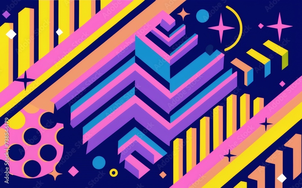 Visual that encapsulates the energetic vibe of the 1990s, featuring ...