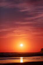 Orange Ocean View Free Stock Photo - Public Domain Pictures