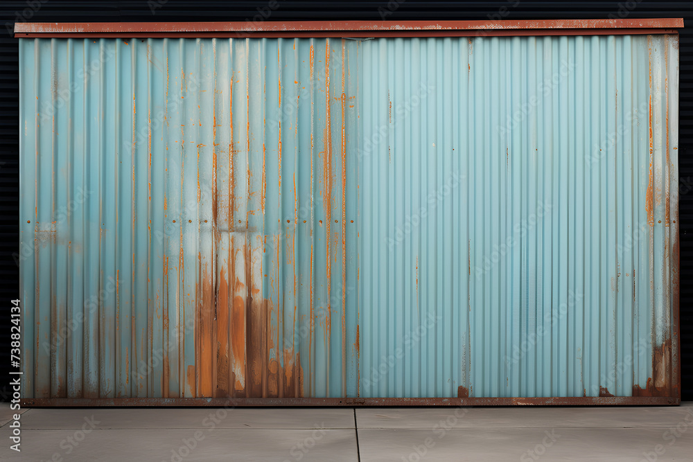 Corrugated metal sheet,Slide door ,Roller shutter texture Stock Photo ...