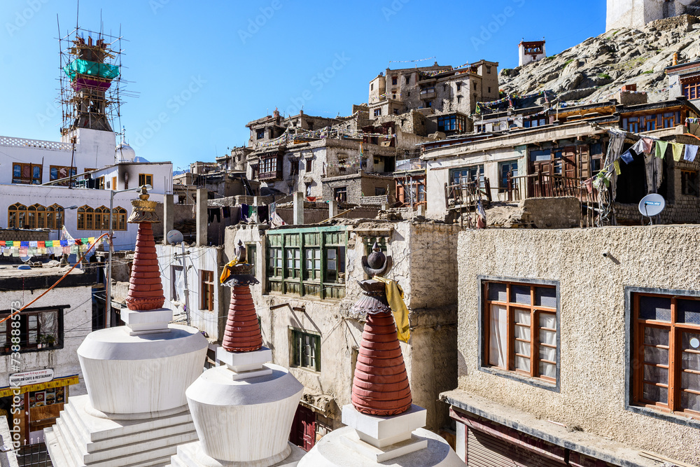 views of leh ladakh city, india Stock Photo | Adobe Stock