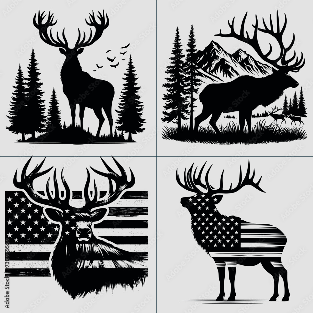 Big Buck, Whitetail Deer , Deer Hunting, Hunting SVG, Whitetail Buck ...