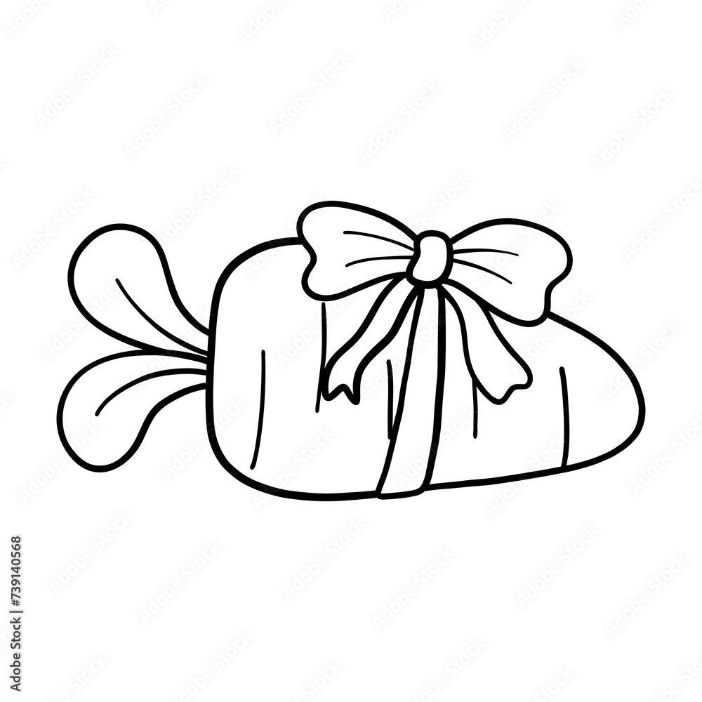 Easter doodles clipart, black doodles, coloring book cartoons, coloring ...