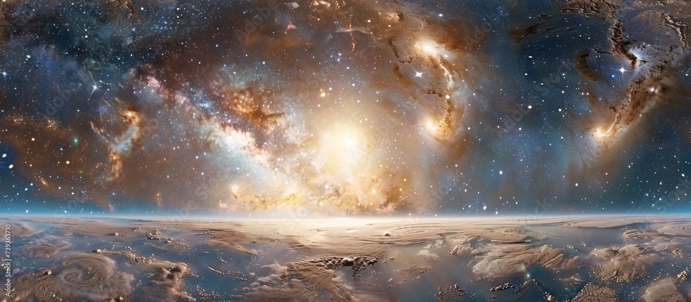 HDRI spherical panorama 360-degree equirectangular projection space ...