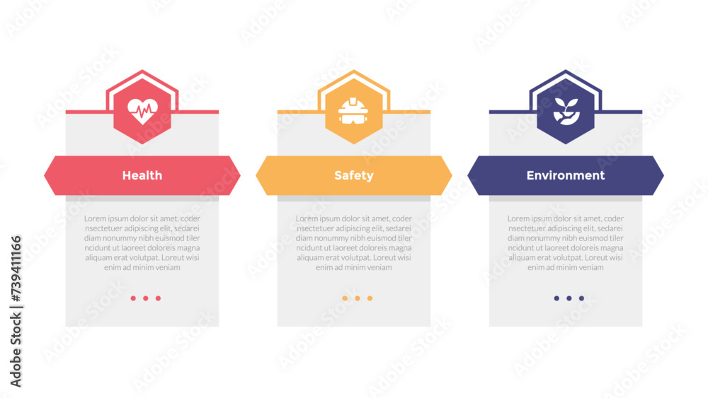 HSE health safety environments infographics template diagram with ...