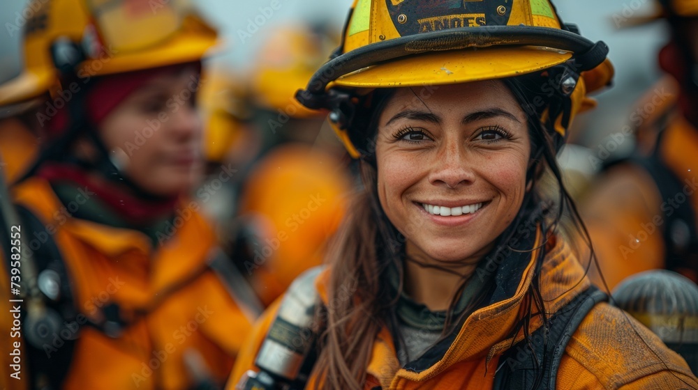 Latina firefighter, who lost her leg in the line of duty, stands ...
