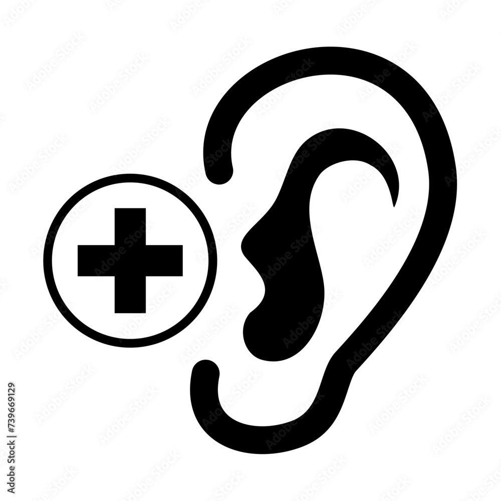 Medical Hearing Care Icon. Hearing Health Icon. Ear Health Awareness ...