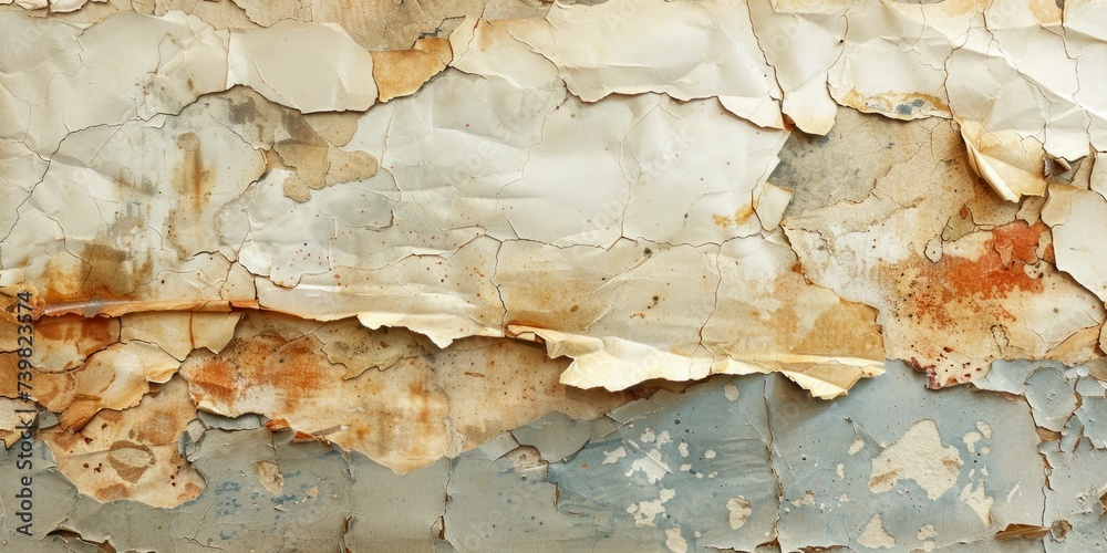 Water damaged paper texture, warped and stained, ruined documents Stock ...