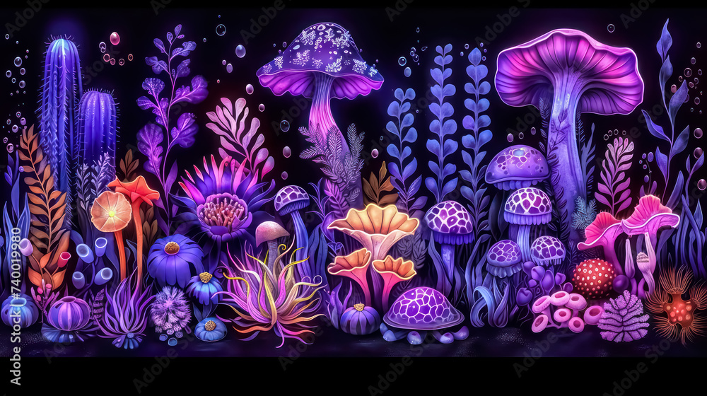 ector Art inspired by underwater scenes fluid aquatic color scheme ...