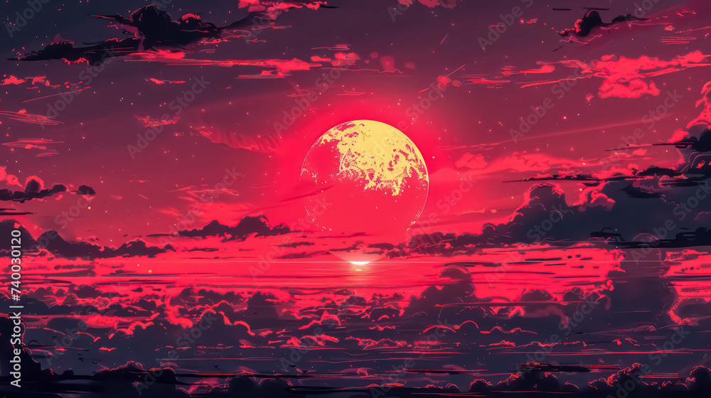 Vector Art representing space exploration cosmic cosmic color palette ...