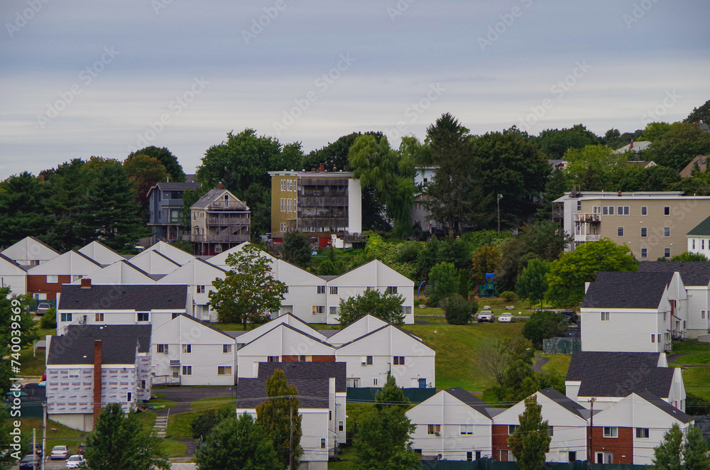 Romantic backstreet, side street or alley in historic old town of ...