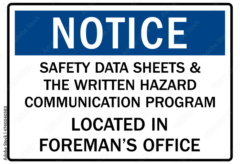 Safety data sheet sign and labels Stock Vector | Adobe Stock