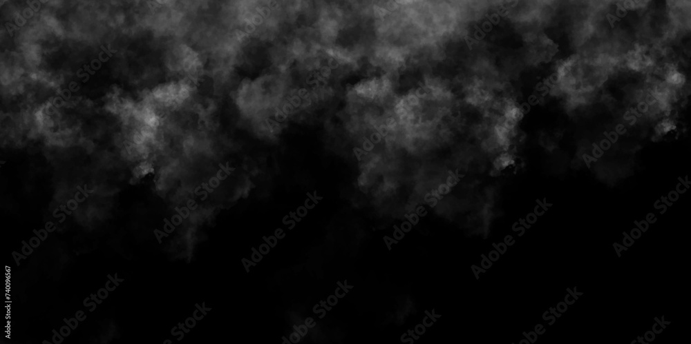 Abstract design with smoke on black overlay effect. Fog and smoky ...