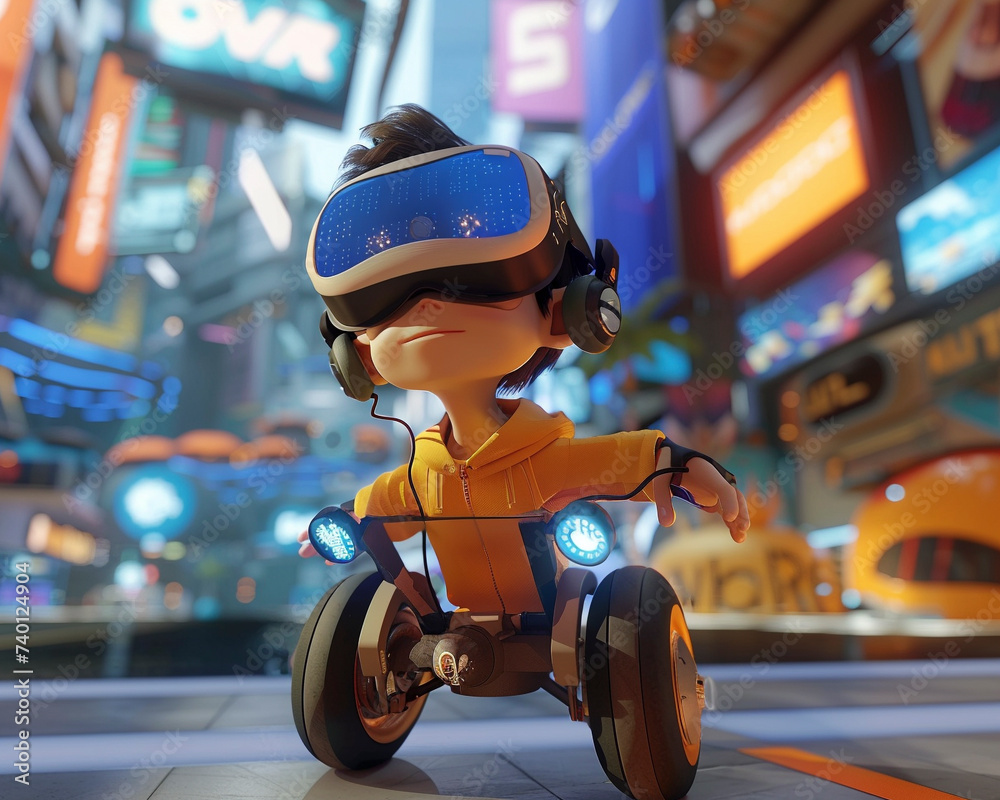 3D animation of VR tech enabling disabled characters to explore unique ...