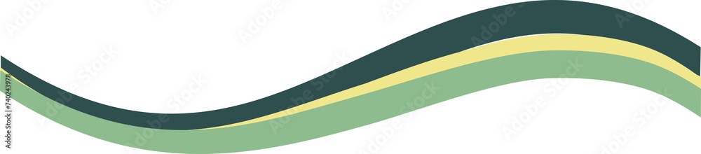 Wavy corner border frame, colorful border frame, curve Stock ...