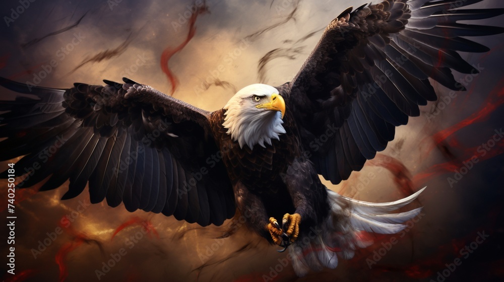Стоковое фото «The embodiment of liberty showcased through the image of ...