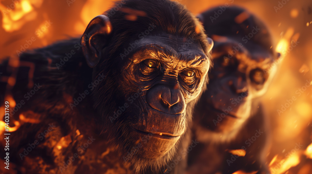 Australopithecus Mesmerized by Fire - homem das cavernas ...