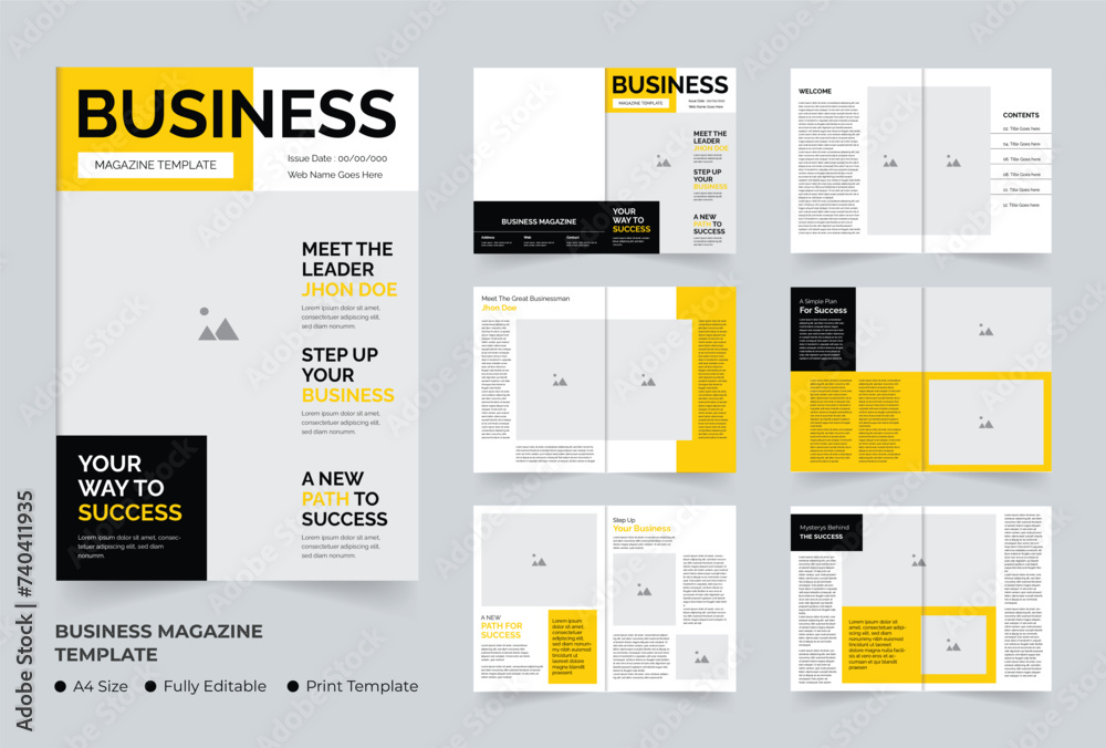 Professional Business Magazine layout design this template can be used ...