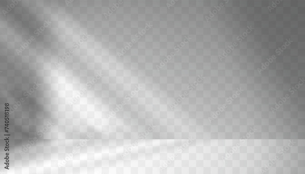 Leaves shadow with light,Vector illustration Branches leaves surface ...