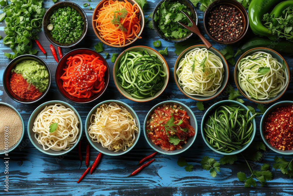 Colorful Spiralized Vegetable Patterns, street food and haute cuisine ...