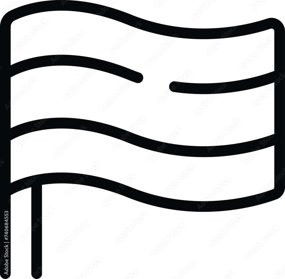 Holland flag icon outline vector. National symbol. Traditional Dutch ...