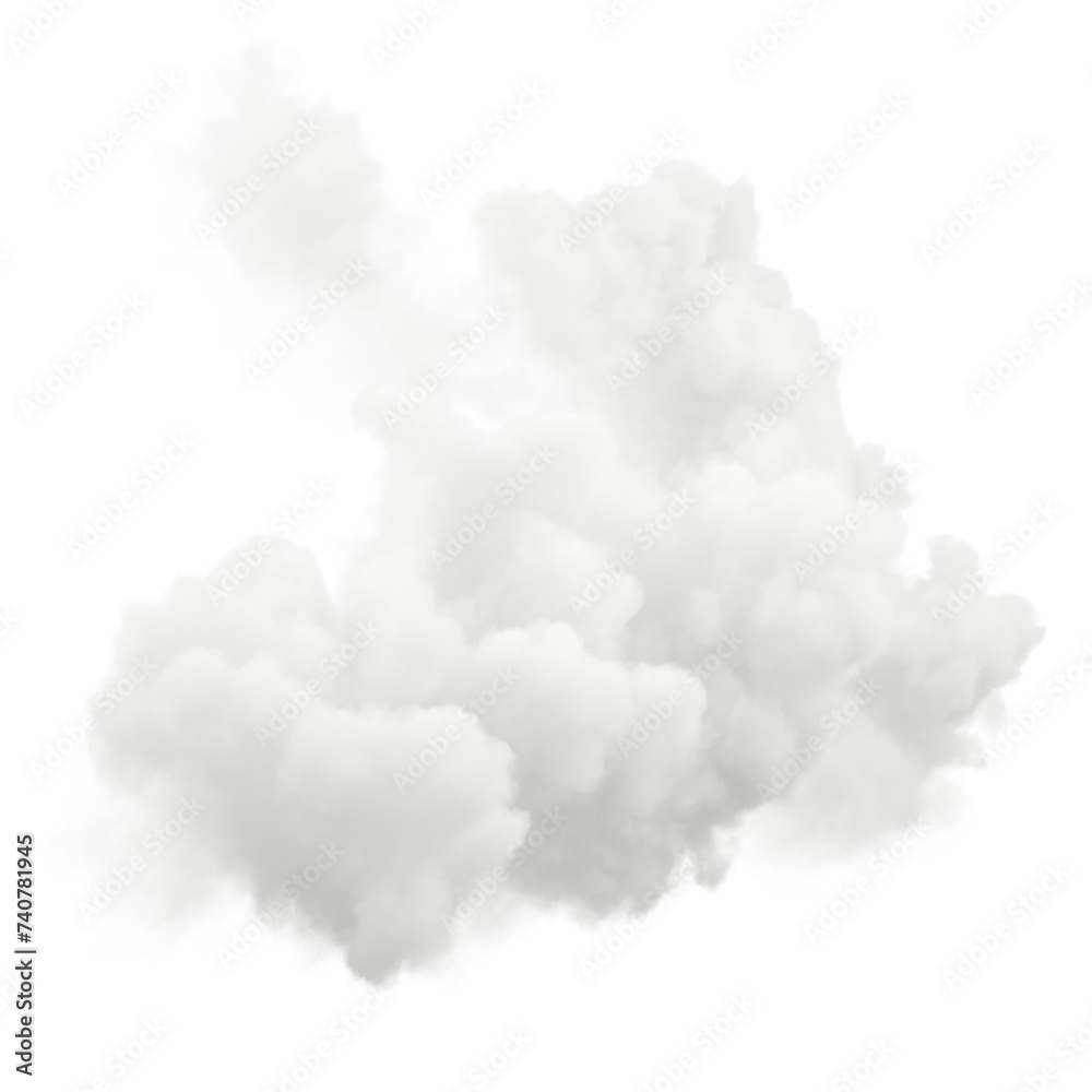 Cloudy morning scenery clipart on transparent backgrounds 3d ...