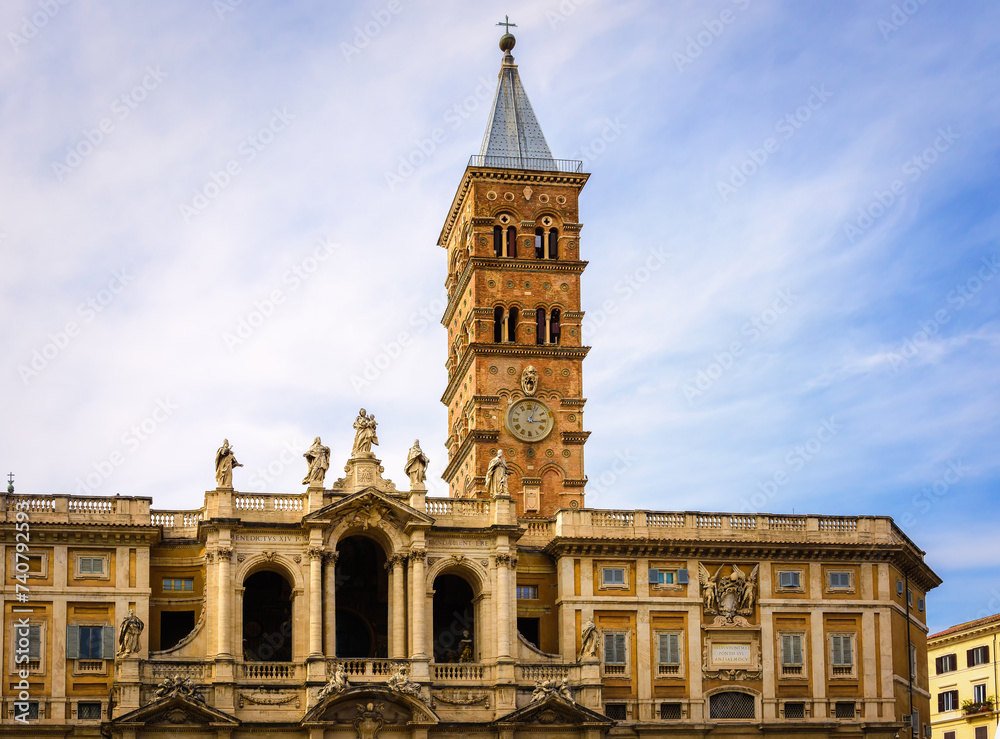 Stock-Foto „Basilica Santa Maria Maggiore in Rome, Italy. Is the ...