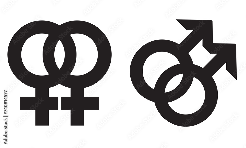 Gender symbol vector.Woman and man symbols - Venus and Mars signs ...